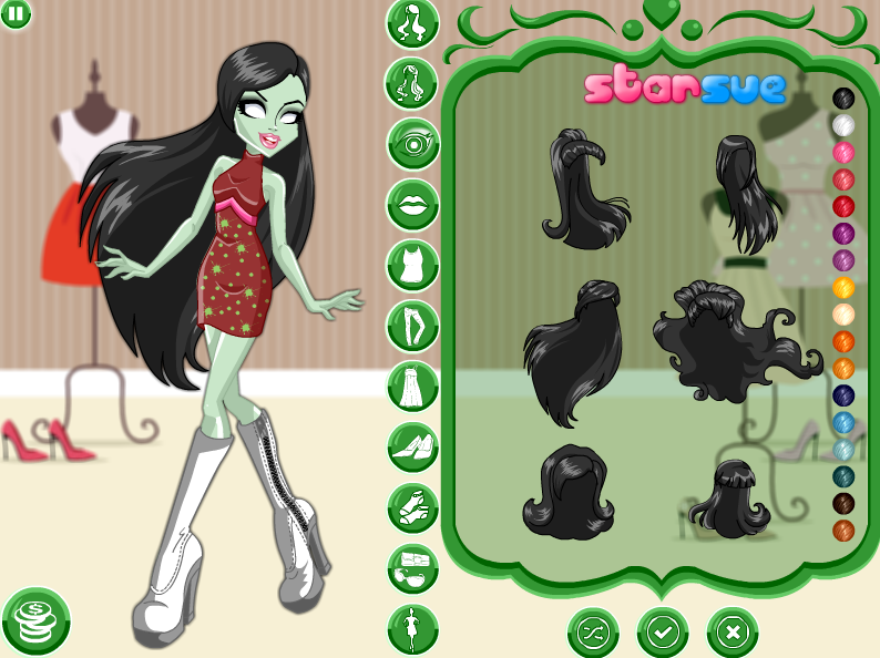 Monster High: I ♥️ Fashion Scarah Screams - Play Online on Flash Museum 🕹️