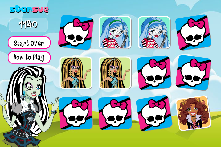 Monster High: Memory - Play Online on Flash Museum 🕹️