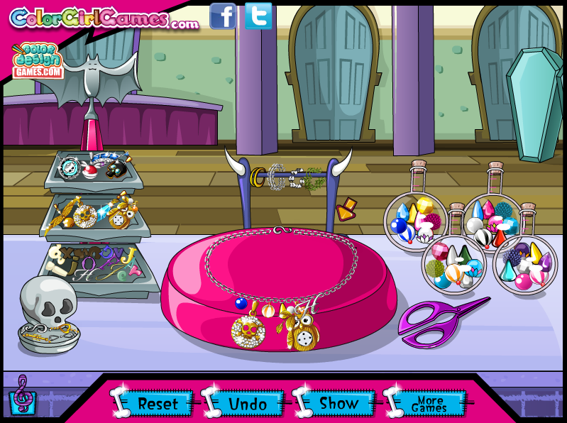Monster High Necklace Design - Play Online on Flash Museum 🕹️