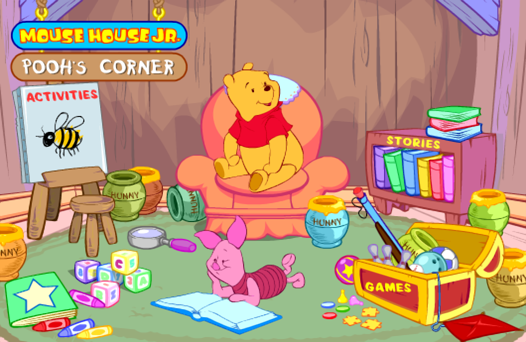 Mouse House Jr.: Pooh's Corner - Play Online on Flash Museum 🕹️