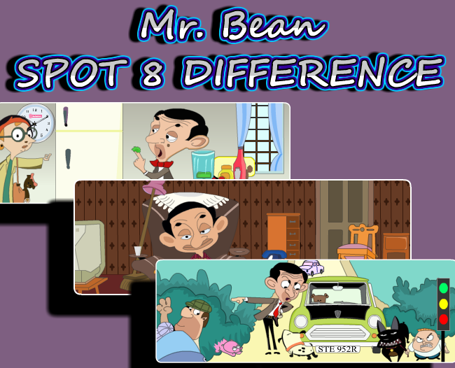 Mr. Bean: Spot 8 Difference - Play Online on Flash Museum 🕹️