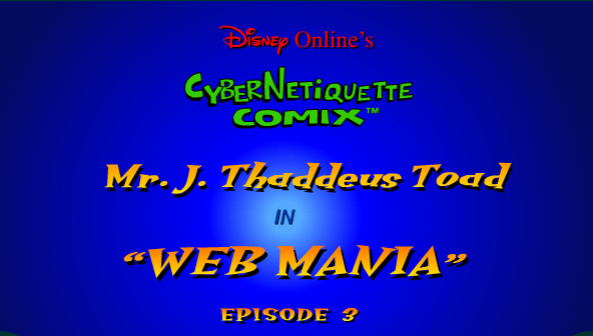 Mr. J. Thaddeus Toad in "Web Mania" - Play Online on Flash Museum 🕹️