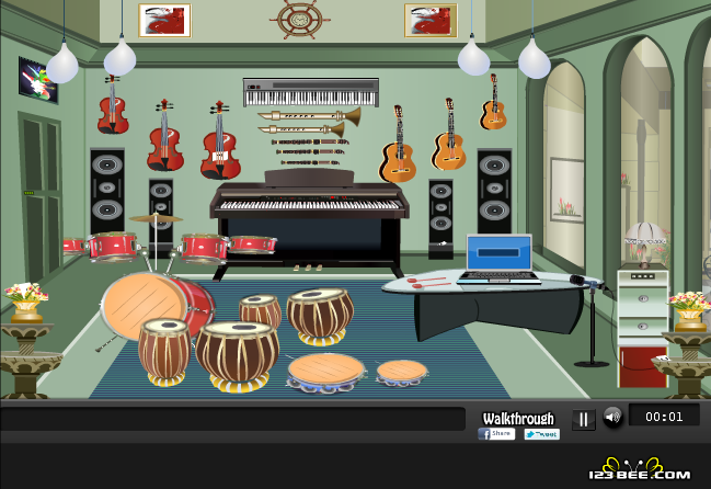 Musical Showroom Escape - Play Online on Flash Museum 🕹️