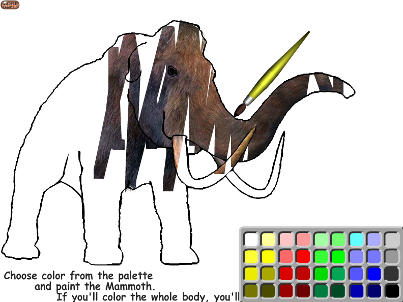 Paint the Mammoth - Play Online on Flash Museum 🕹️