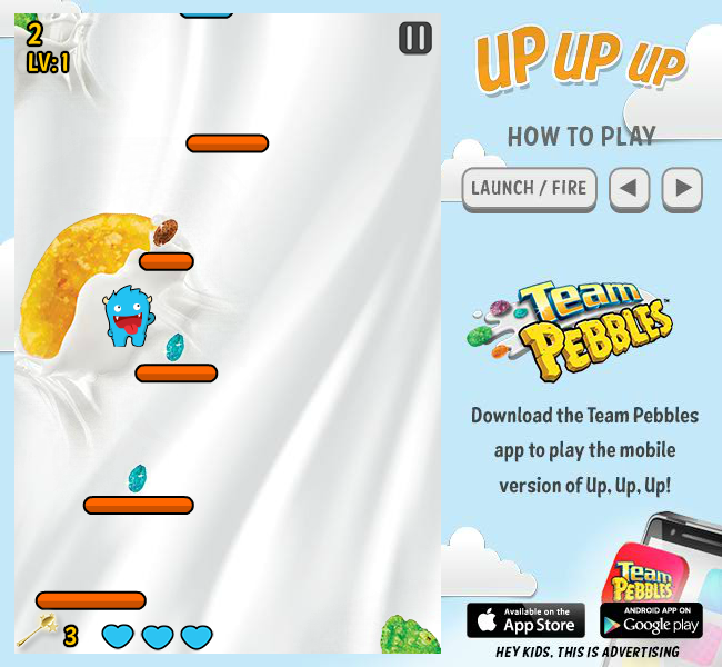 Pebbles Up Up Up - Play Online on Flash Museum 🕹️