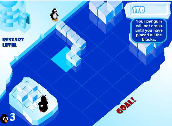 Penguin Pass - Play Online on Flash Museum 🕹️