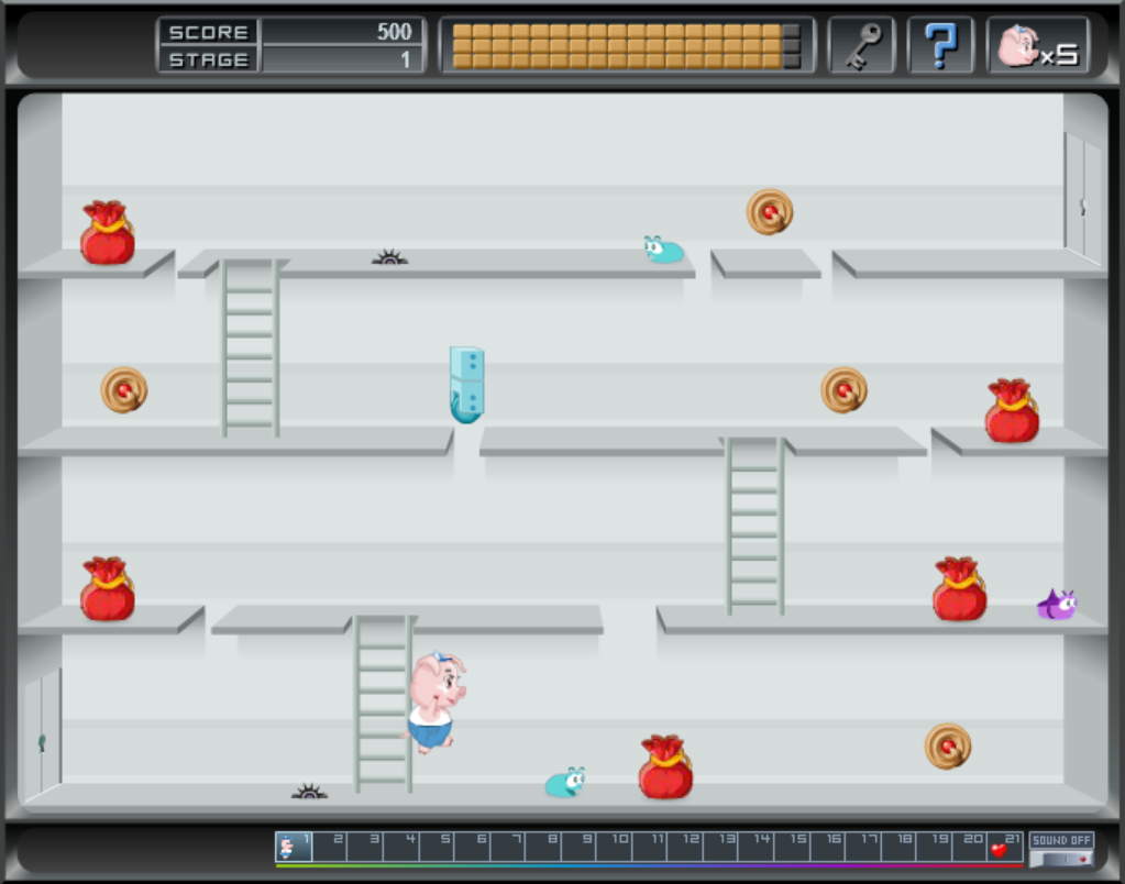 Pig's trip - Play Online on Flash Museum 🕹️