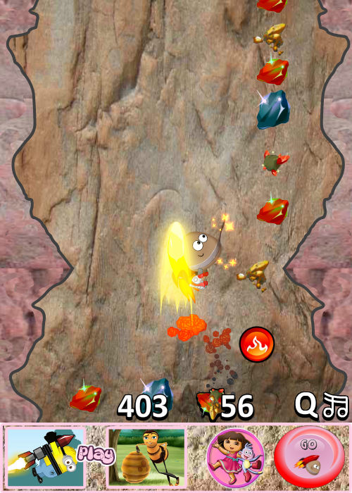Pou Jet Pack - Play Online on Flash Museum 🕹️