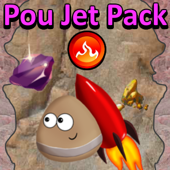 Pou Jet Pack - Play Online on Flash Museum 🕹️