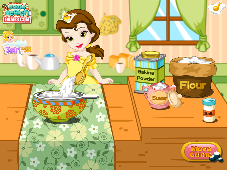 Princess Kitchen: Belle's Pancakes - Play Online on Flash Museum 🕹️