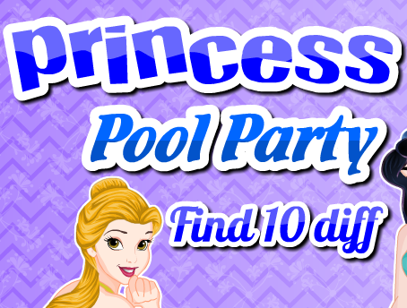 Princess Pool Party Find 10 Diff - Play Online on Flash Museum 🕹️