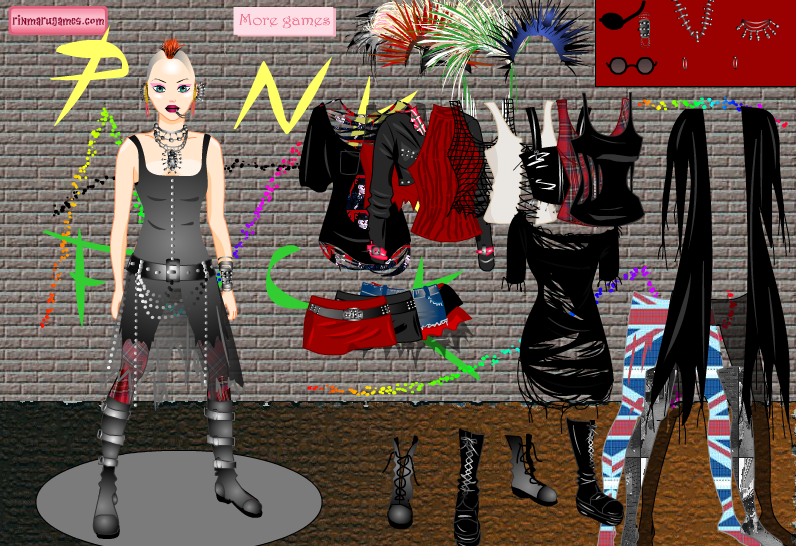 Punk Girl Dress Up Game - Play Online on Flash Museum 🕹️