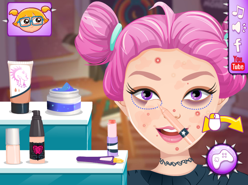 Punk Rock Makeup - Play Online on Flash Museum 🕹️