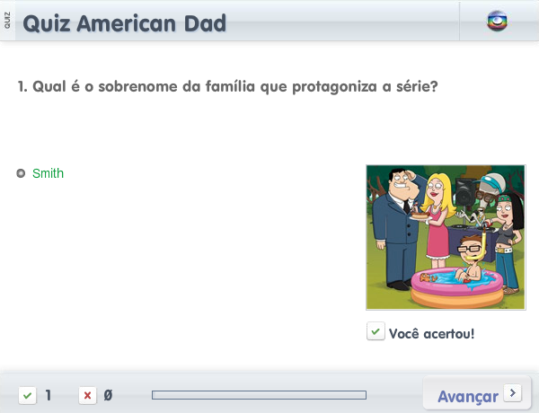 Quiz American Dad - Play Online on Flash Museum 🕹️