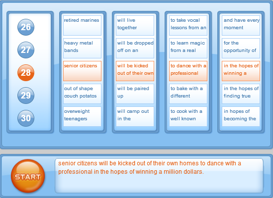 Reality Show Generator - Play Online on Flash Museum 🕹️
