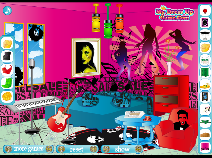 Rock Star Room Decor - Play Online on Flash Museum 🕹️