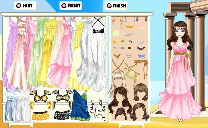 Roman Girl Dress Up Game - Play Online on Flash Museum 🕹️