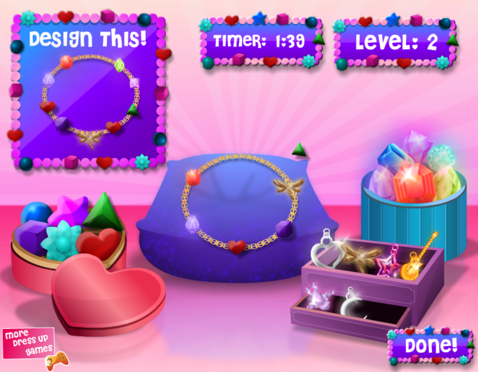 Sarah's Jewelry Design Challenge! - Play Online on Flash Museum 🕹️