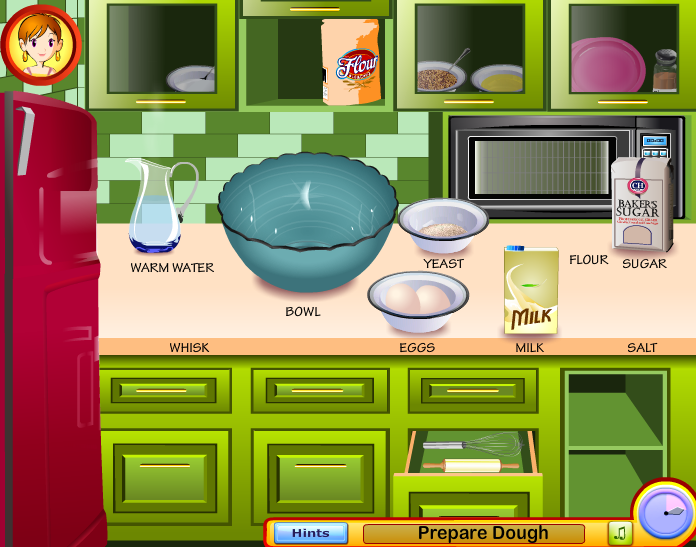 Sara's Cooking Class: Caramel Rolls - Play Online on Flash Museum 🕹️