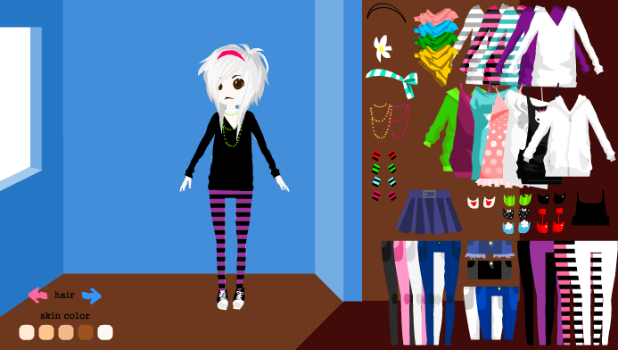 Scene Dressup Game :3 - Play Online on Flash Museum 🕹️