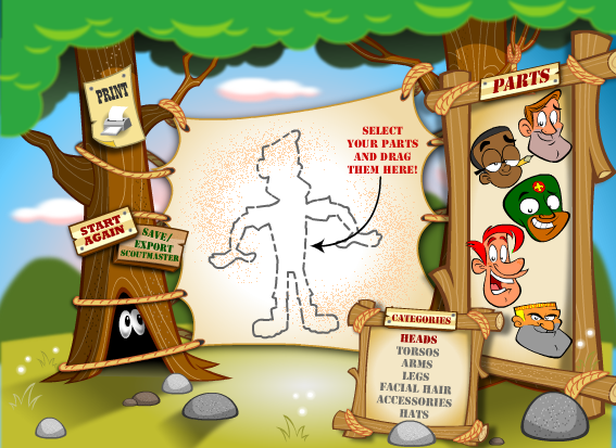 Scout Master Creator (Boys' Life) - Play Online on Flash Museum 🕹️