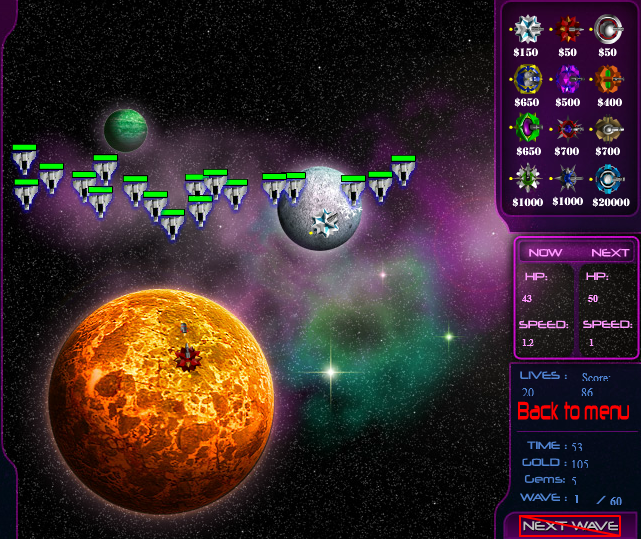 Space Invasion Tower Defense - Play Online on Flash Museum 🕹️