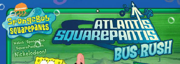 SpongeBob: Atlantis Squarepantis Bus Rush - Play Online on Flash Museum 🕹️