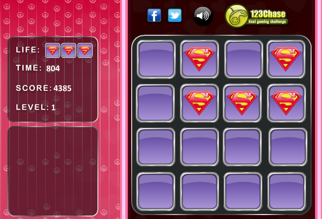 Superman Logo - Memory Match - Play Online on Flash Museum 🕹️