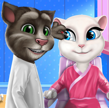 Talking Angela Eye Doctor - Play Online on Flash Museum 🕹️