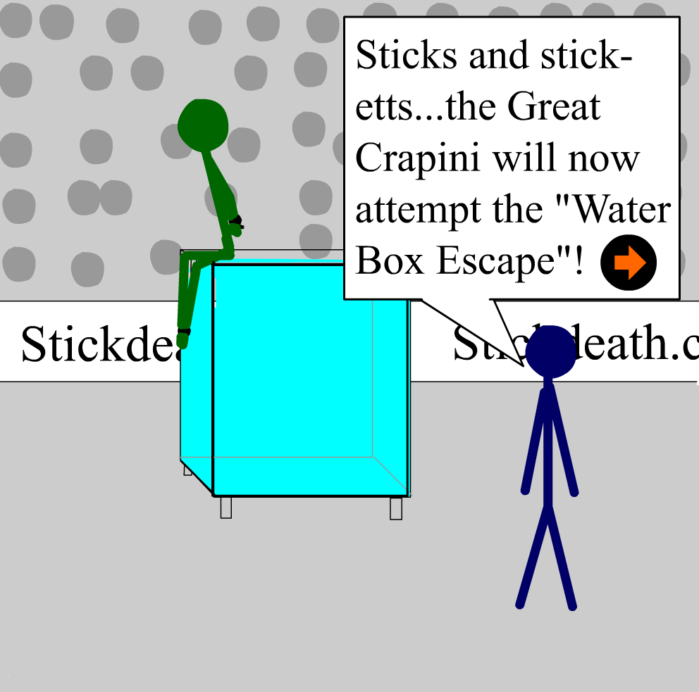 The Great Crapini in "The Water Box Escape" - Play Online on Flash ...