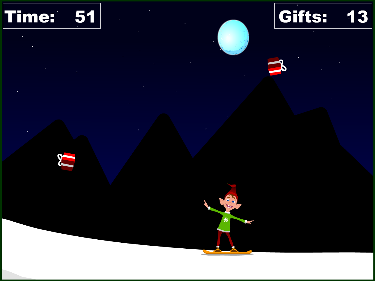 The Happy Elf: Eubie's Gift Grab - Play Online on Flash Museum 🕹️