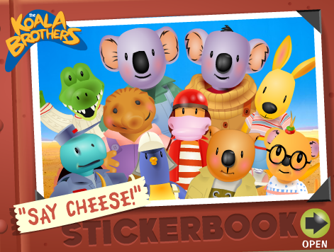 The Koala Brothers: "Say Cheese!" Stickerbook - Play Online on Flash ...