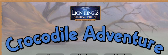 The Lion King 2 Simba's Pride: Crocodile Adventure - Play Online on Flash Museum 🕹️