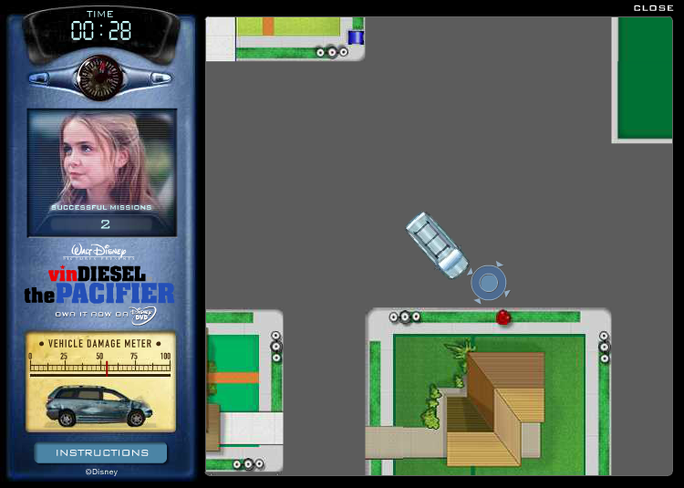 The Pacifier: Minivan Defensive Driving - Play Online on Flash Museum 🕹️