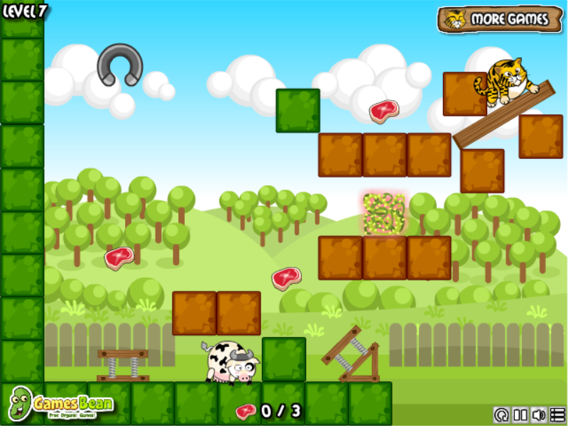 Tiger Eat Cow - Play Online on Flash Museum 🕹️
