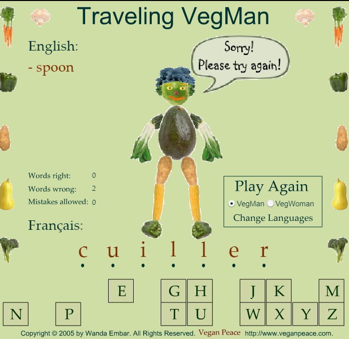 Traveling VegMan - Play Online on Flash Museum 🕹️