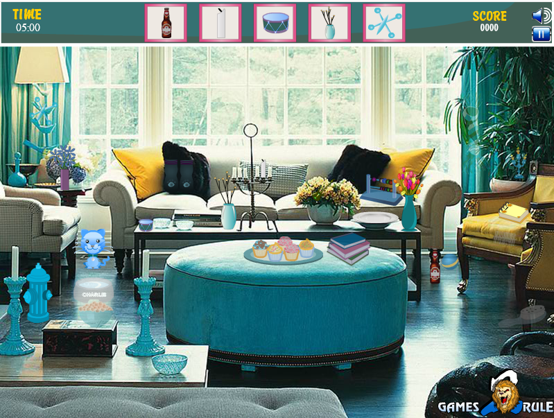 Turquoise Room Objects - Play Online on Flash Museum 🕹️