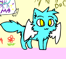 Walk Blue-Flyin-Cat-Thingy - Play Online on Flash Museum 🕹️