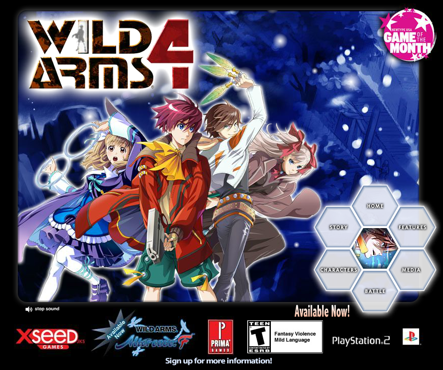 Wild Arms 4 Microsite - Play Online on Flash Museum 🕹️