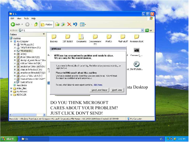 Windows Disaster! - Play Online on Flash Museum 🕹️