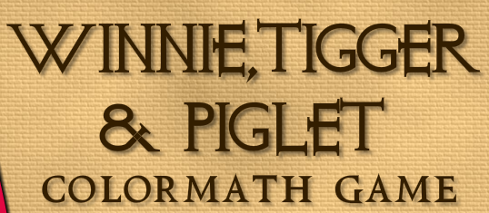 Winnie, Tigger, & Piglet Color Math Game - Play Online on Flash Museum 🕹️