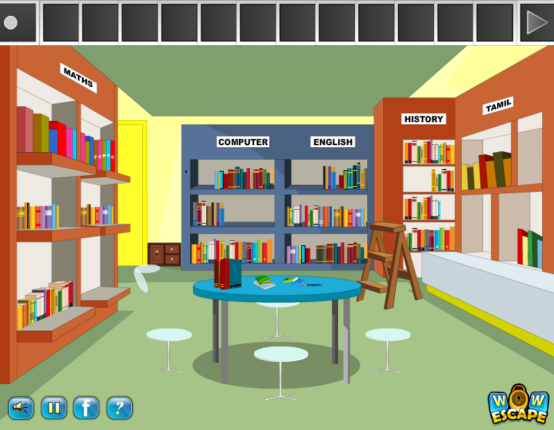 Wow Library Escape - Play Online on Flash Museum 🕹️