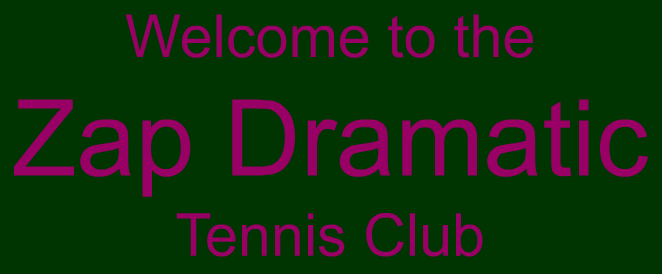 Zap Dramatic Tennis Club - Play Online on Flash Museum 🕹️