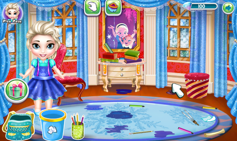 Baby Elsa School Prep - Play Online on Flash Museum 🕹️