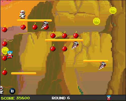 Bomb Jack Flash Version - Play Online on Flash Museum 🕹️