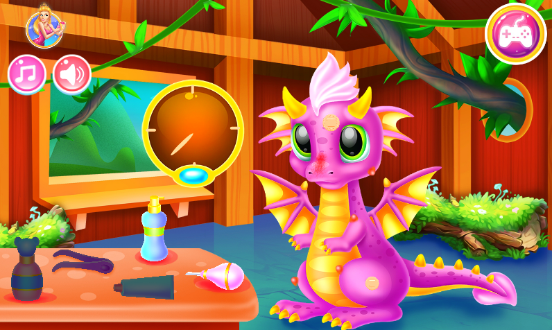 Cute Dragon: Caring & Dress Up - Play Online on Flash Museum 🕹️