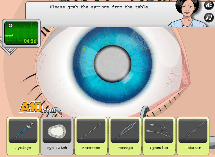 Eye Surgery - Play Online on Flash Museum 🕹️