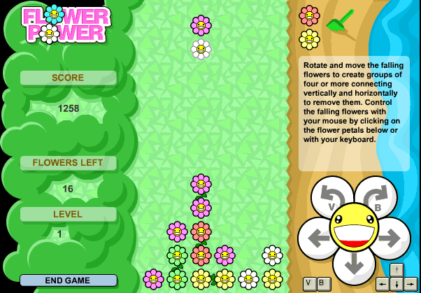 Flower Power - Play Online on Flash Museum 🕹️