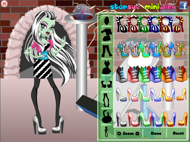 Frankie Stein Dress Up - Play Online on Flash Museum 🕹️