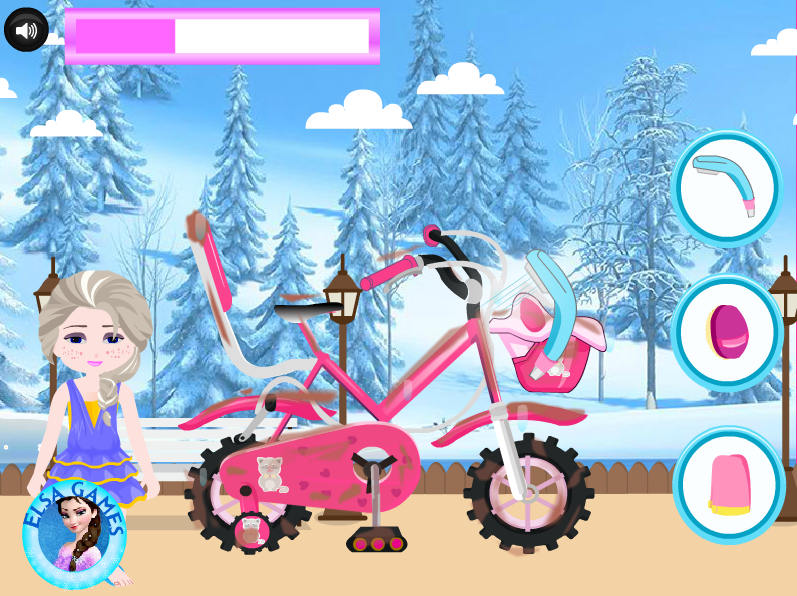 Frozen Elsa Bicycle Fun - Play Online on Flash Museum 🕹️